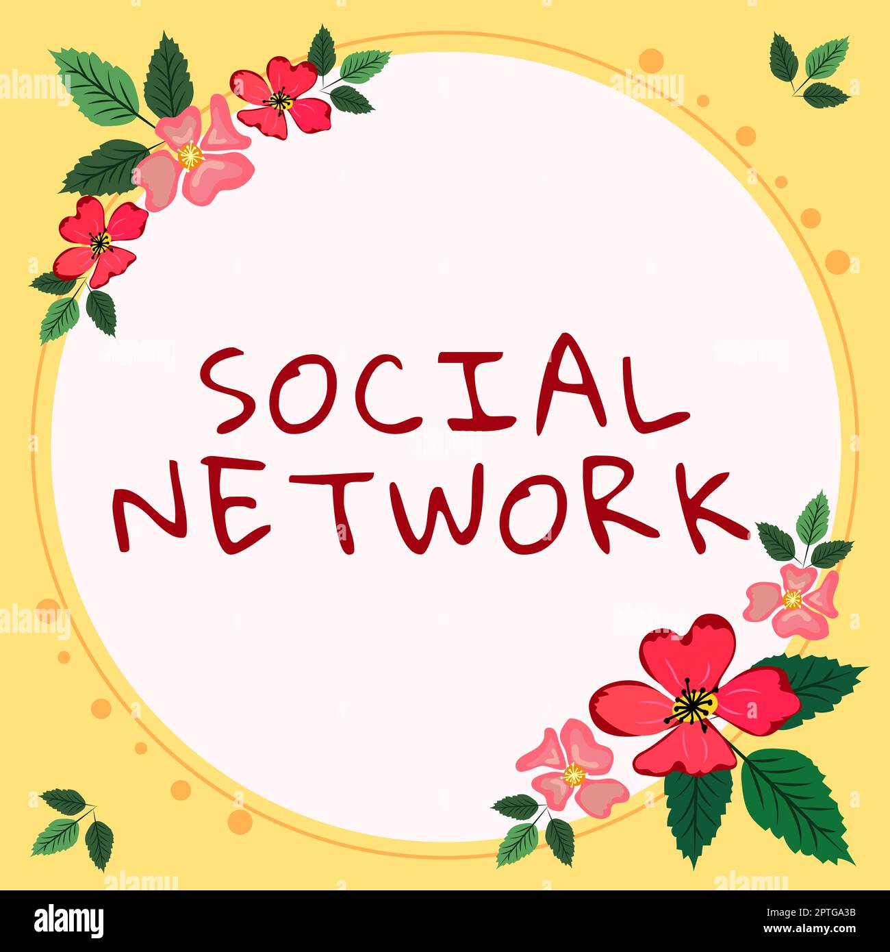 Writing Displaying Text Social Network Business Overview A Framework Of Individual Linked By
