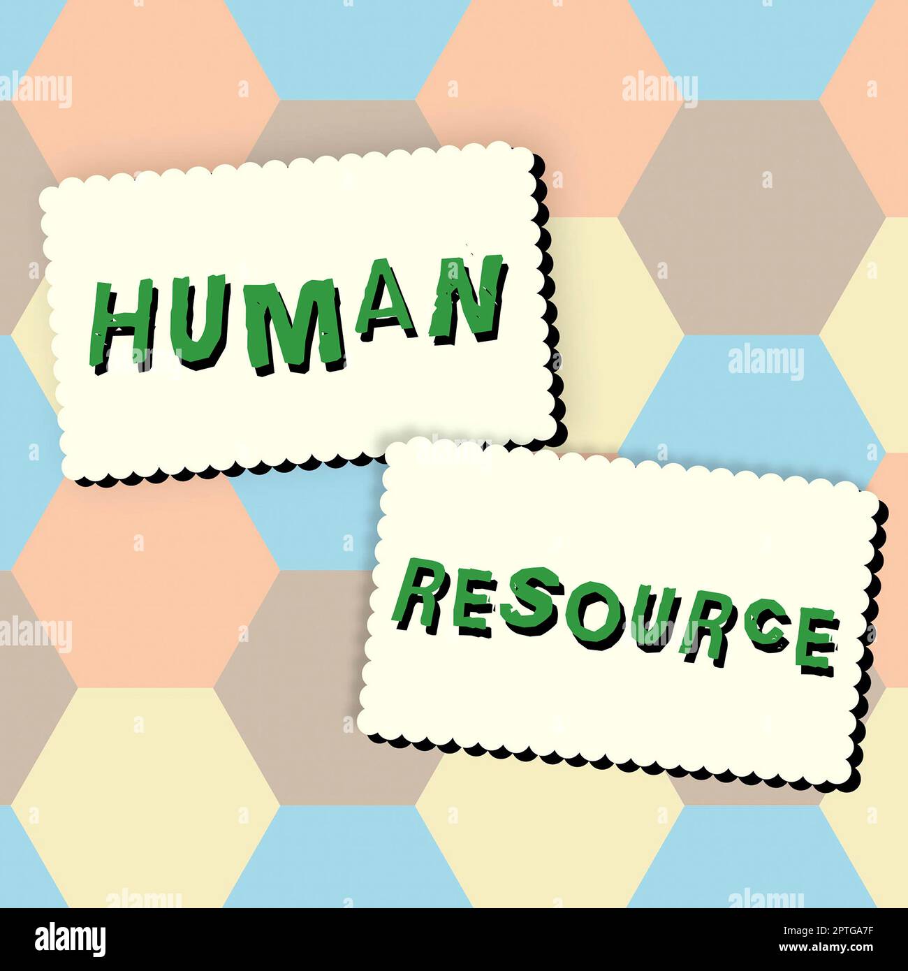 Sign displaying Human Resource, Word Written on a critical department ...