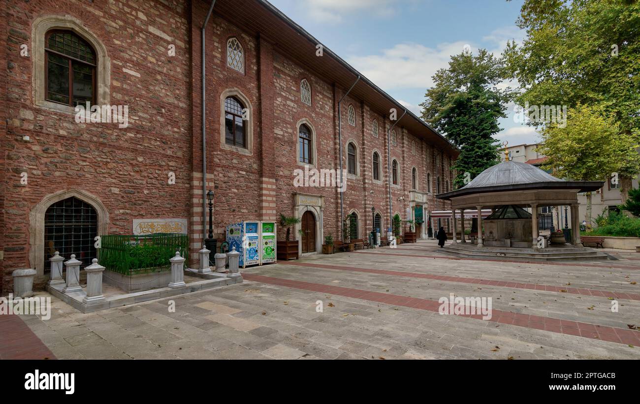 Courtyard of Arap Mosque, or Arap Camii, formerly a Roman Catholic ...
