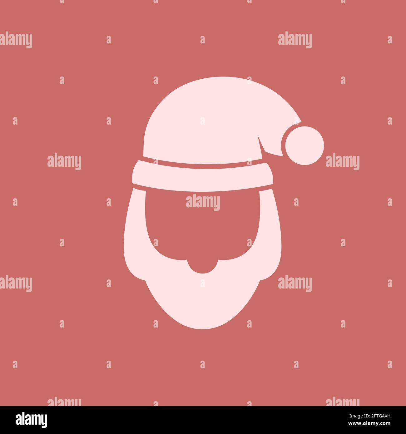 Abstract santa head, christmas new year element - Vector illustration ...