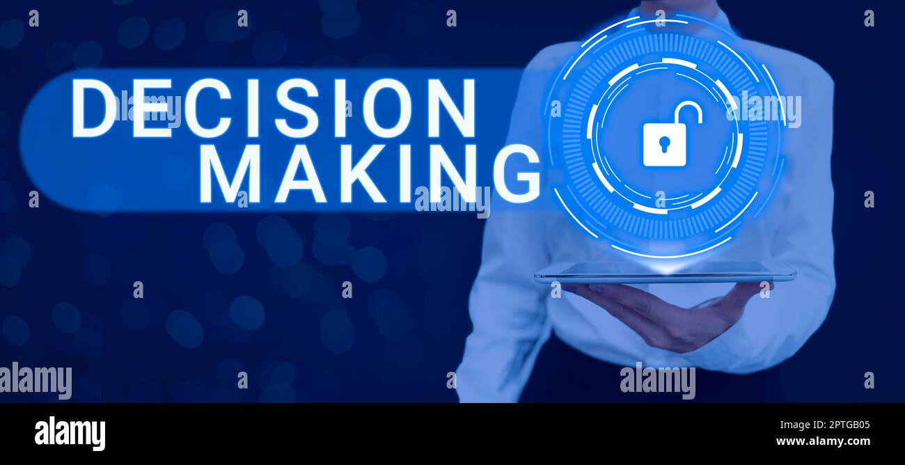 Conceptual caption Decision Making, Conceptual photo to choose the best ...