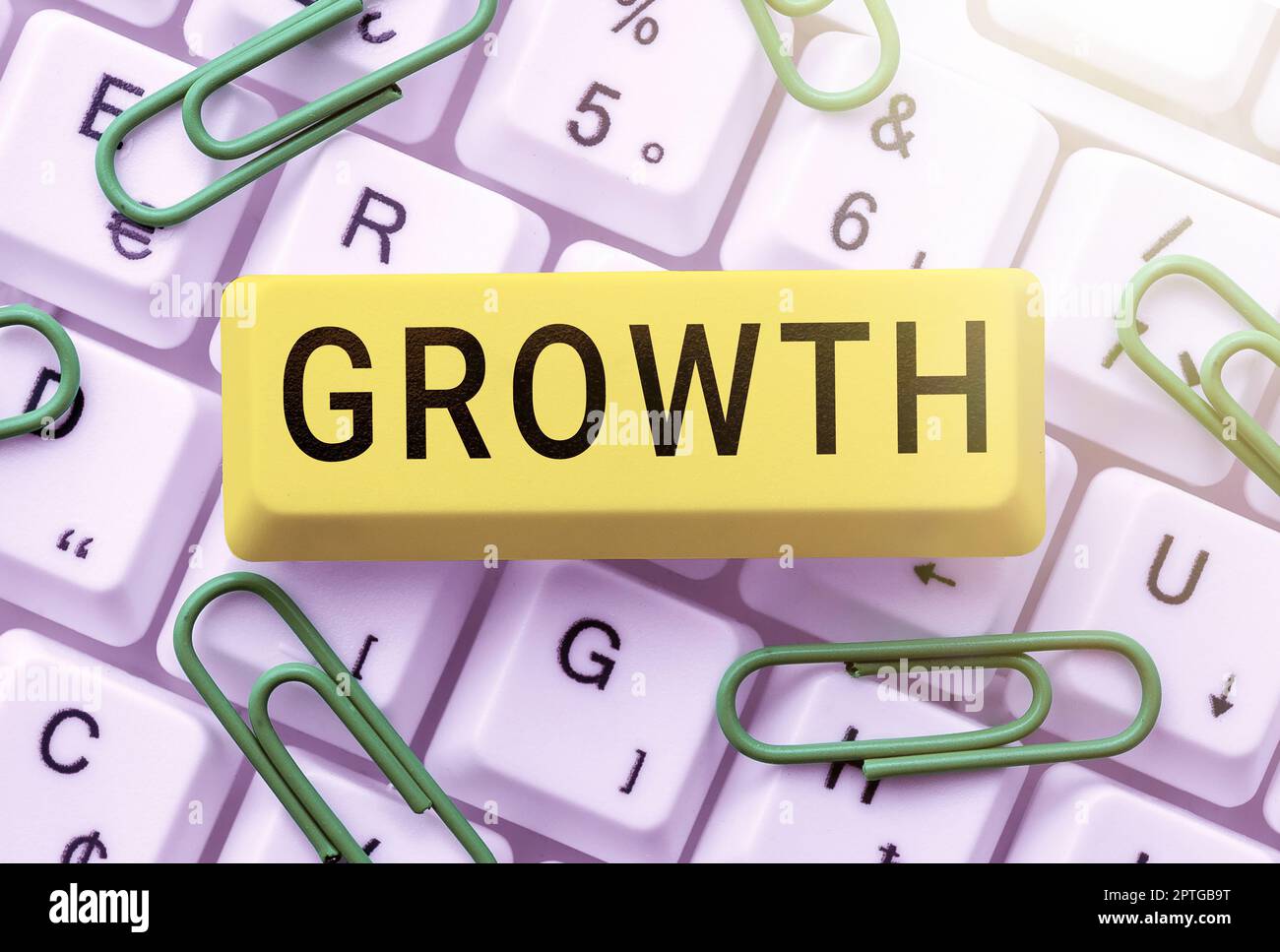 Hand writing sign Growth, Word Written on progressive acquisition of ...