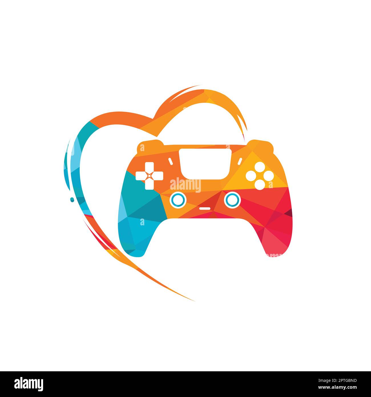 Love games vector logo design template. Vector illustration of a ...