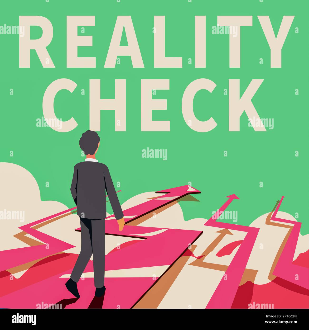 Text showing inspiration Reality Check, Word Written on making the ...