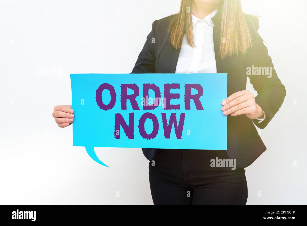 Text caption presenting Order Now, Business overview service ...