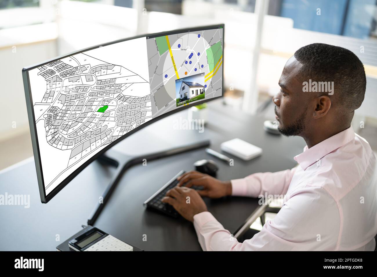Cadastre Map Plan. Real Estate Property Land Stock Photo - Alamy