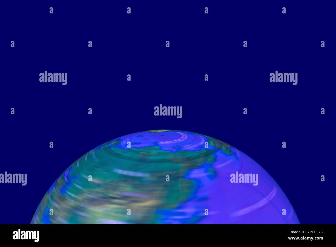 Background Earth shining. A luminous and rotating terrestrial globe or ...