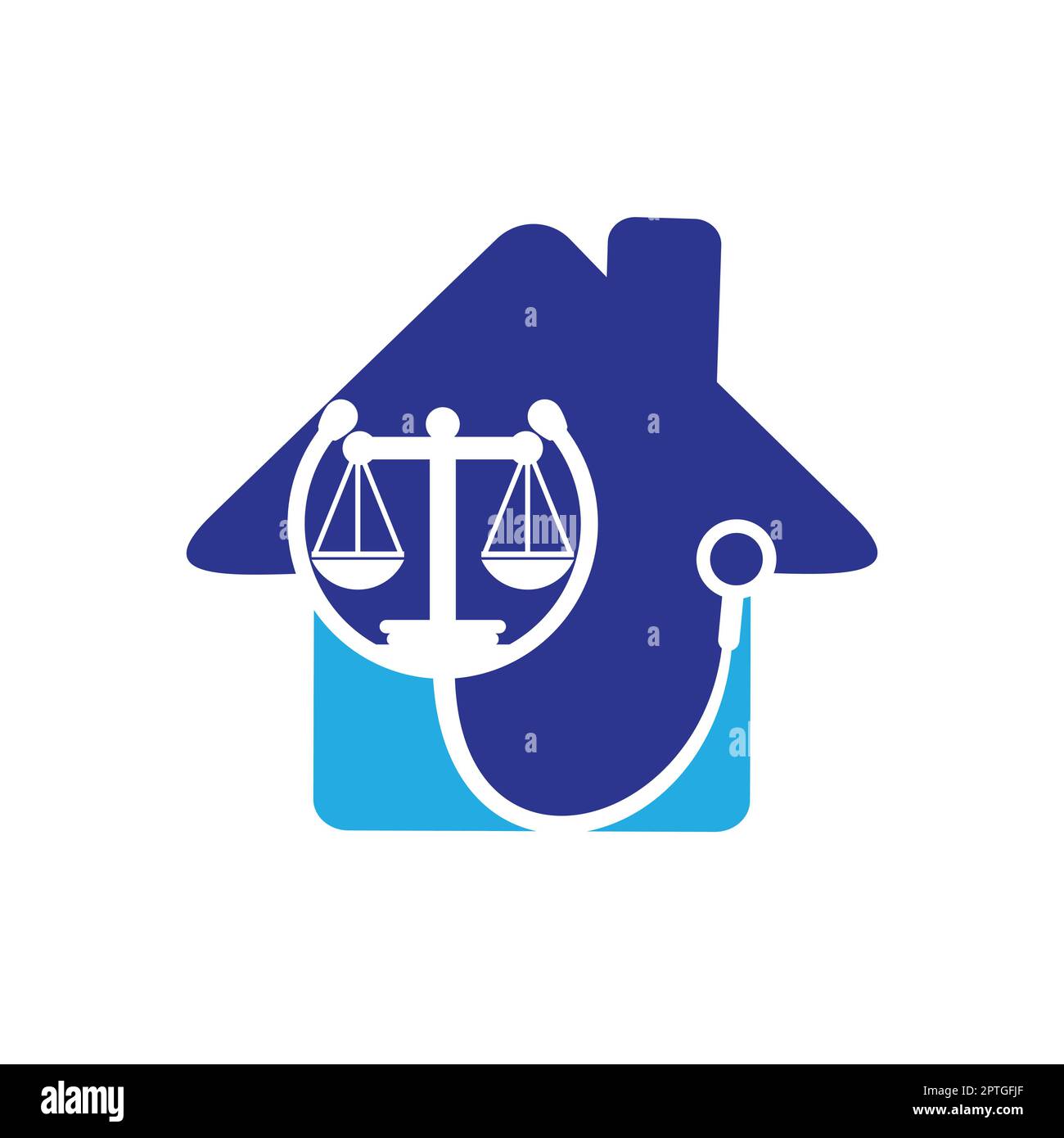 Medical Law Vector Logo Design Template Stethoscope With Law Scale
