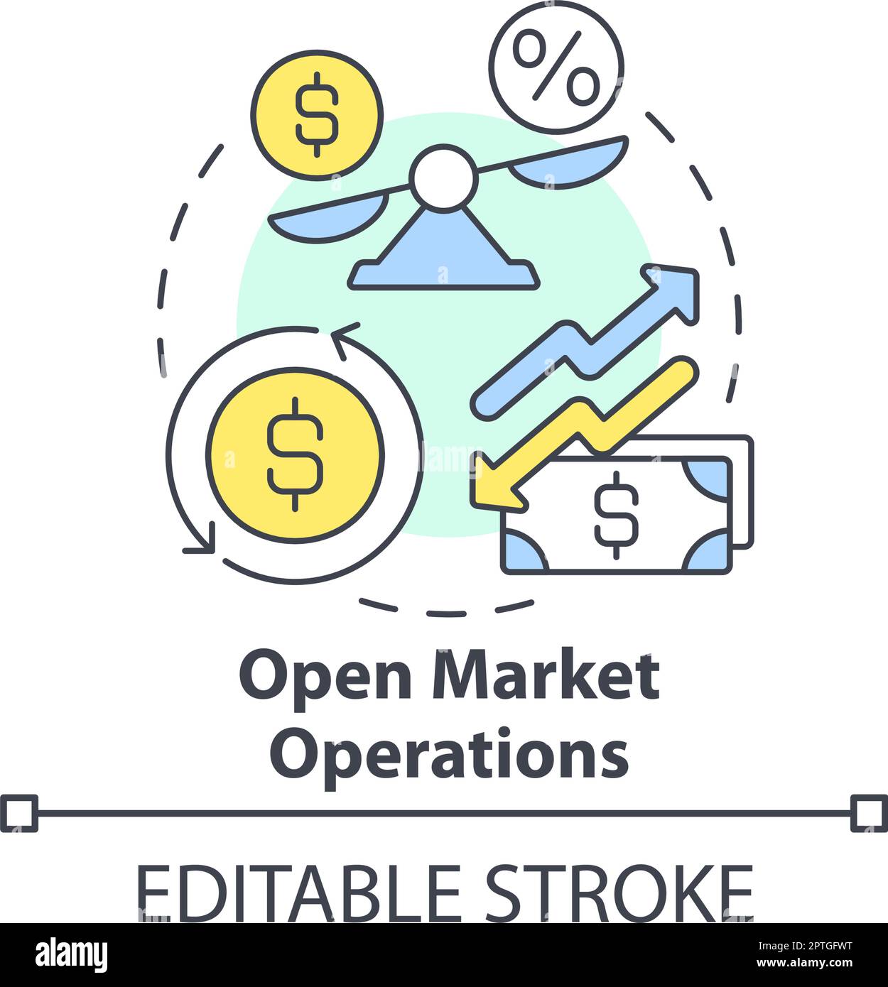 Open market operation Stock Vector Images - Alamy