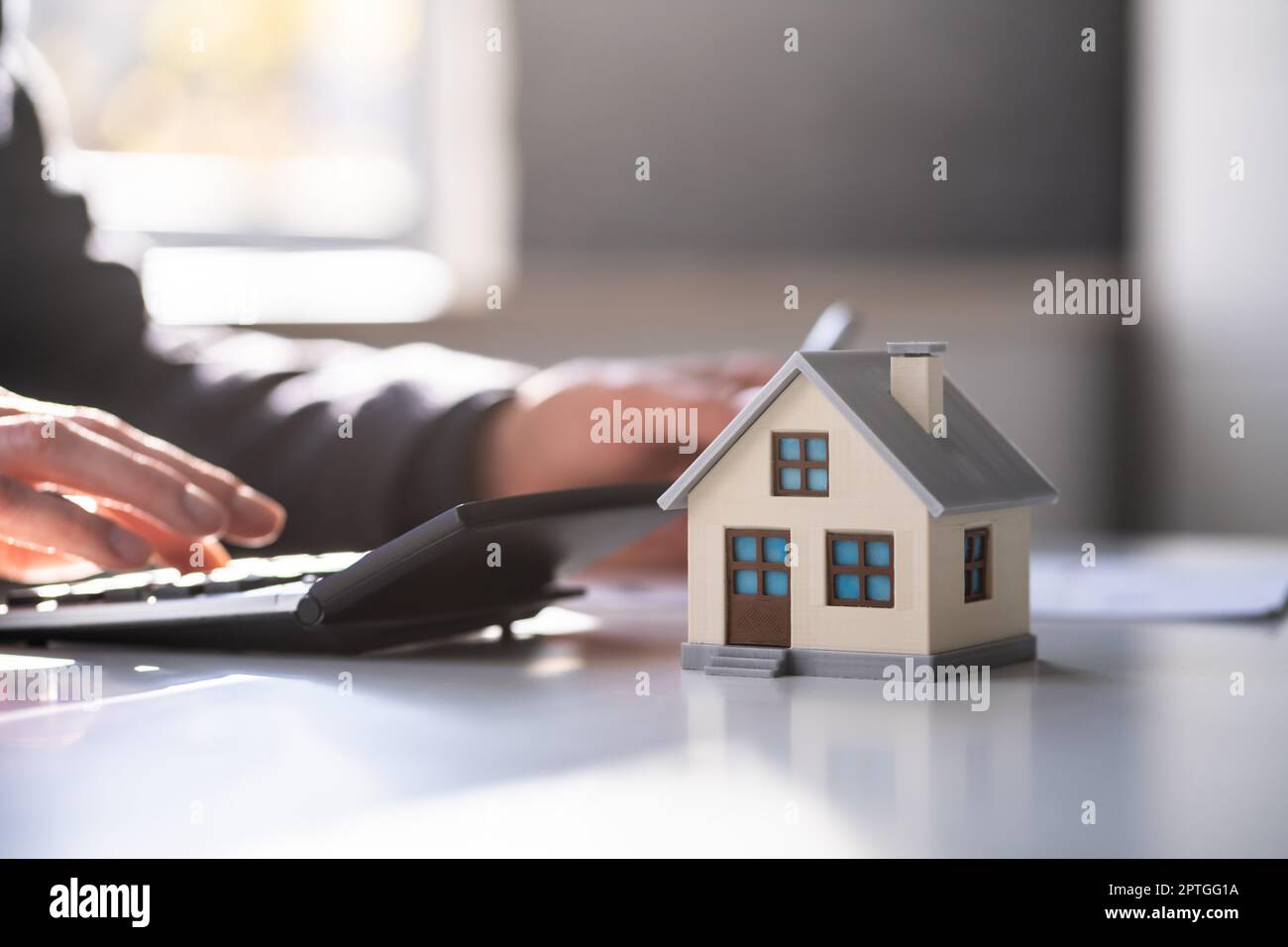 Calculating Asset Property Tax. Real Estate House Stock Photo - Alamy