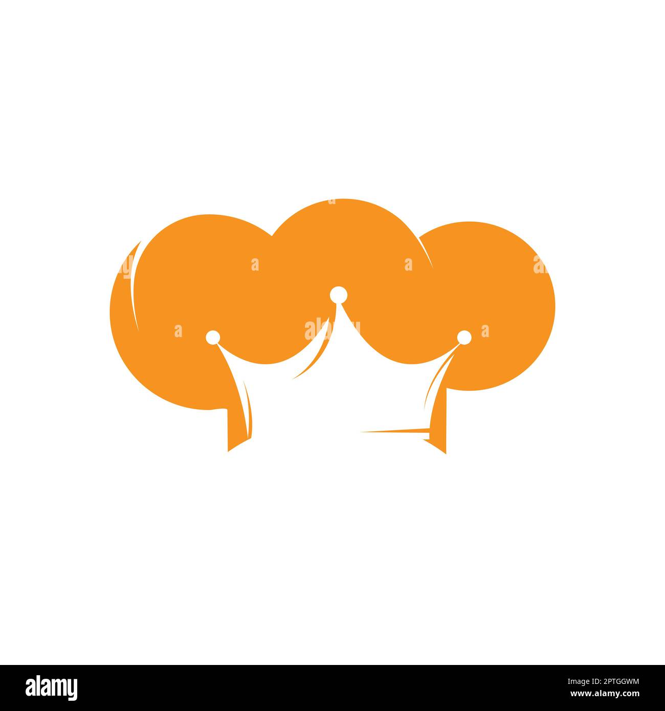 King chef vector logo design template. Chef hat and crown icon logo ...