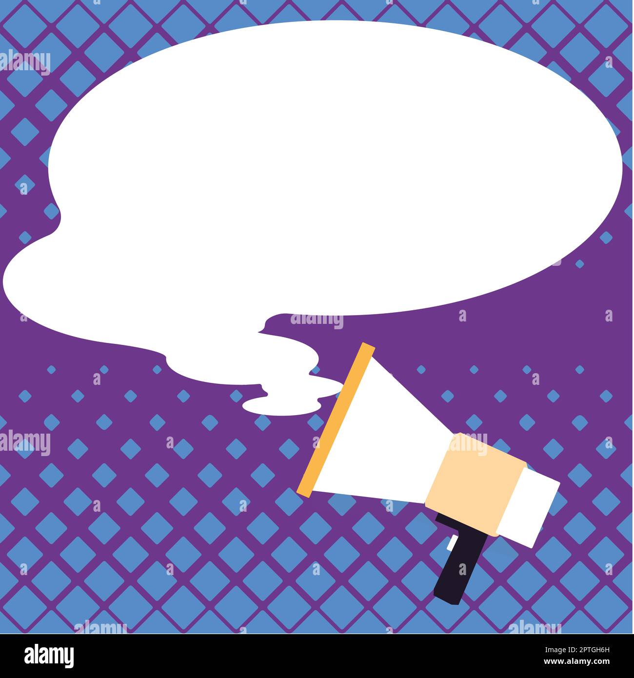 Drawing With Conversation Bubble Showing New Announcement Stock Photo ...