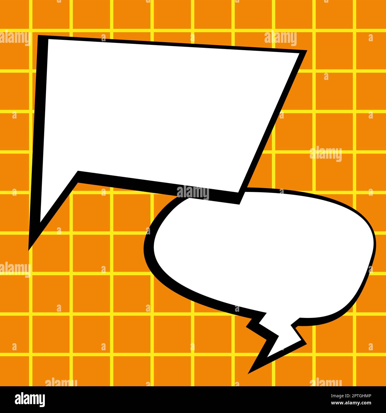 Design Drawing Of Some Comic Frames As Background With Speech Bubbles ...