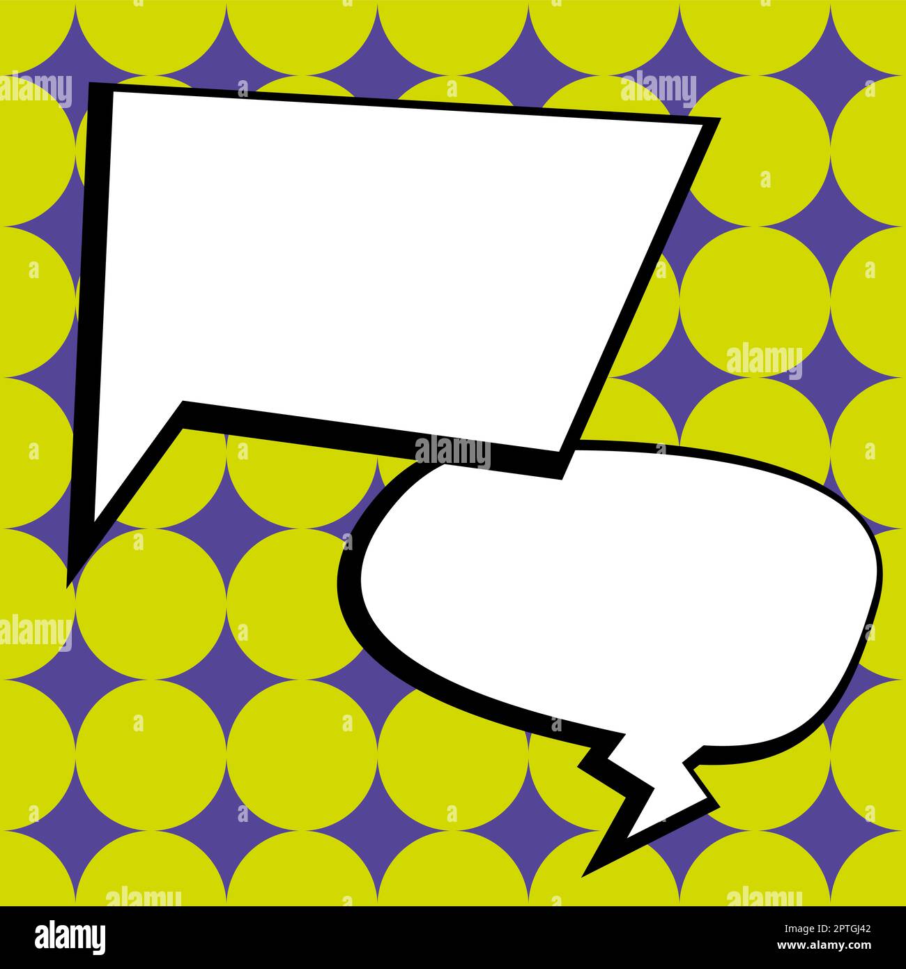 Design Drawing Of Some Comic Frames As Background With Speech Bubbles ...