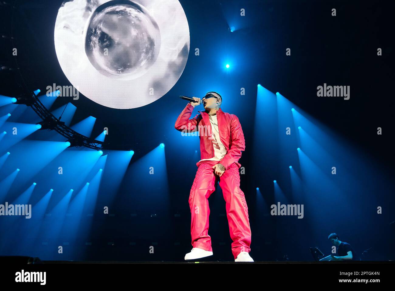 Turin, Italy. 27th Apr, 2023. The Italian rapper Lazza pseudonym of ...