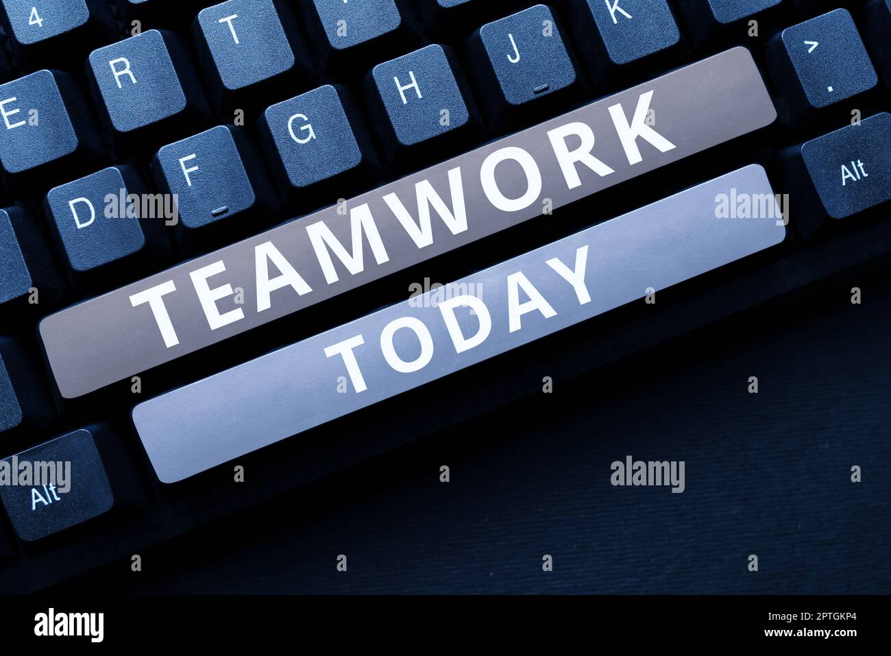 Handwriting text Teamwork, Business concept Group of showing who work ...