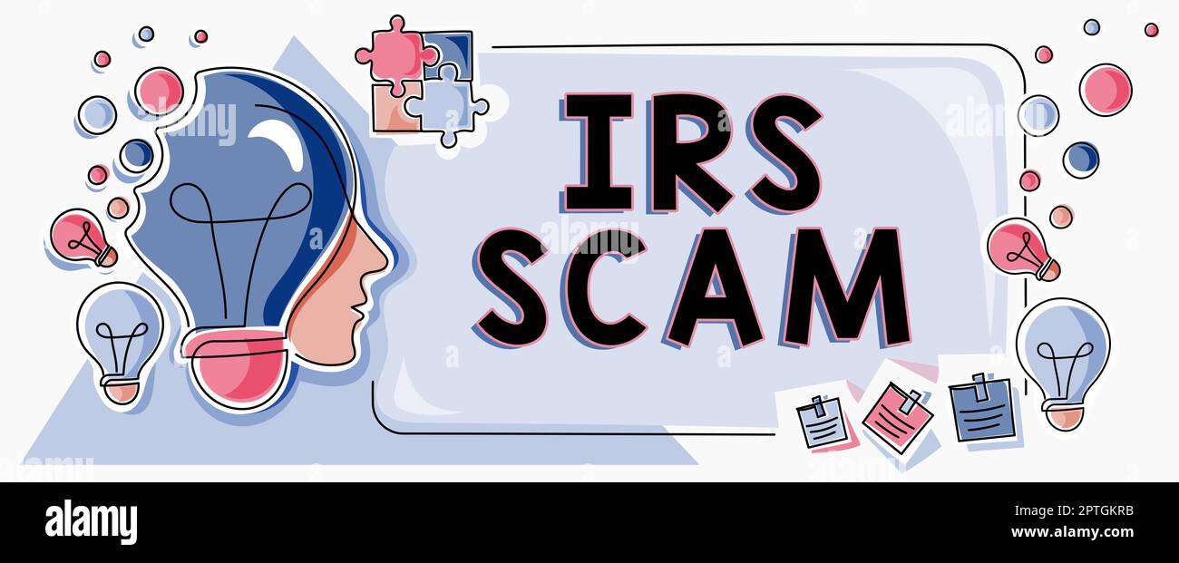 Handwriting text Irs Scam, Conceptual photo targeted taxpayers by ...