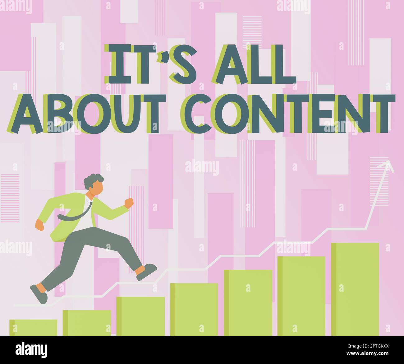 Text sign showing It S Is All About Content, Word Written on Express ...