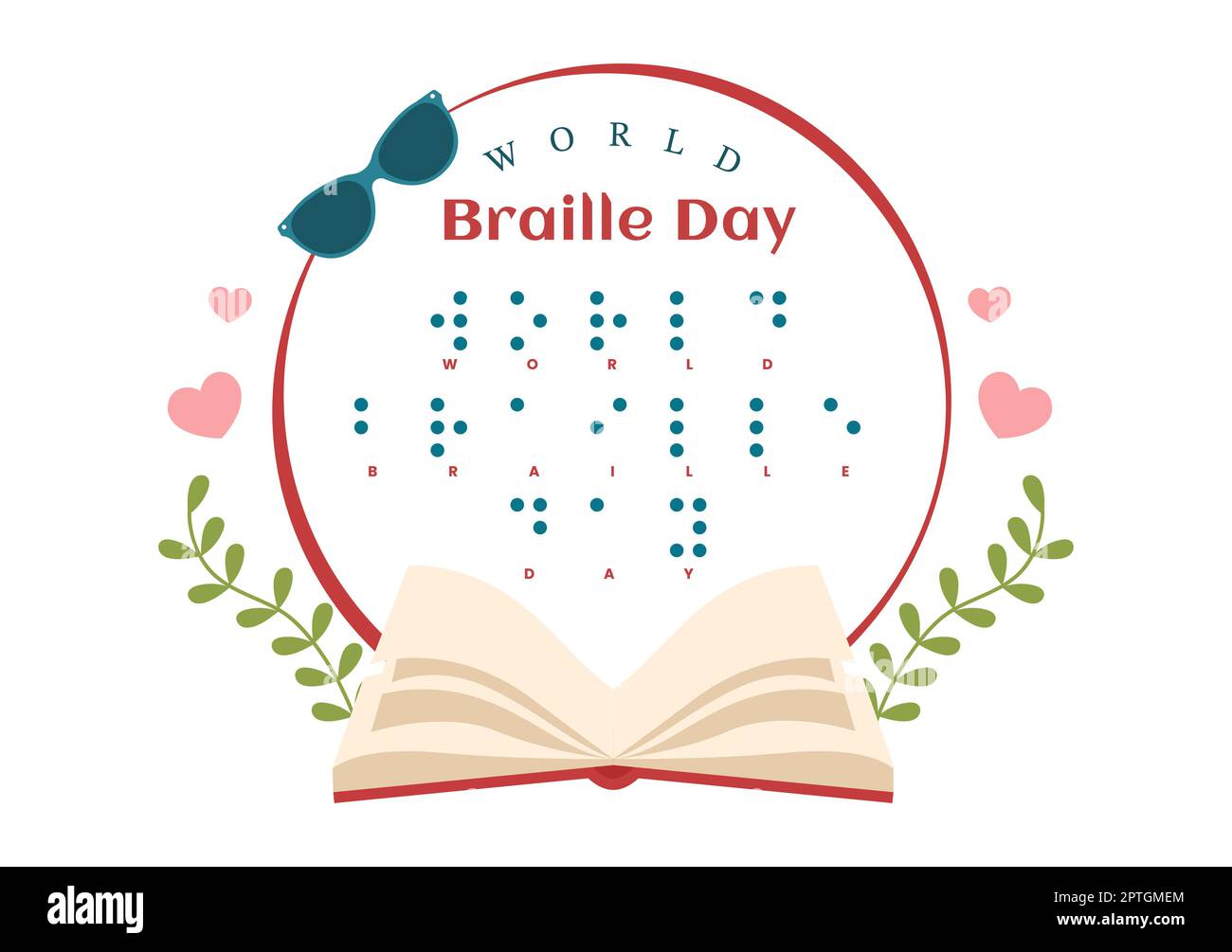 World Braille Day on 4th of January with Text by Alphabet for Means of ...