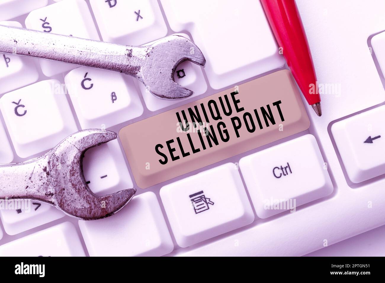Handwriting text Unique Selling Point, Concept meaning Differentiate a ...