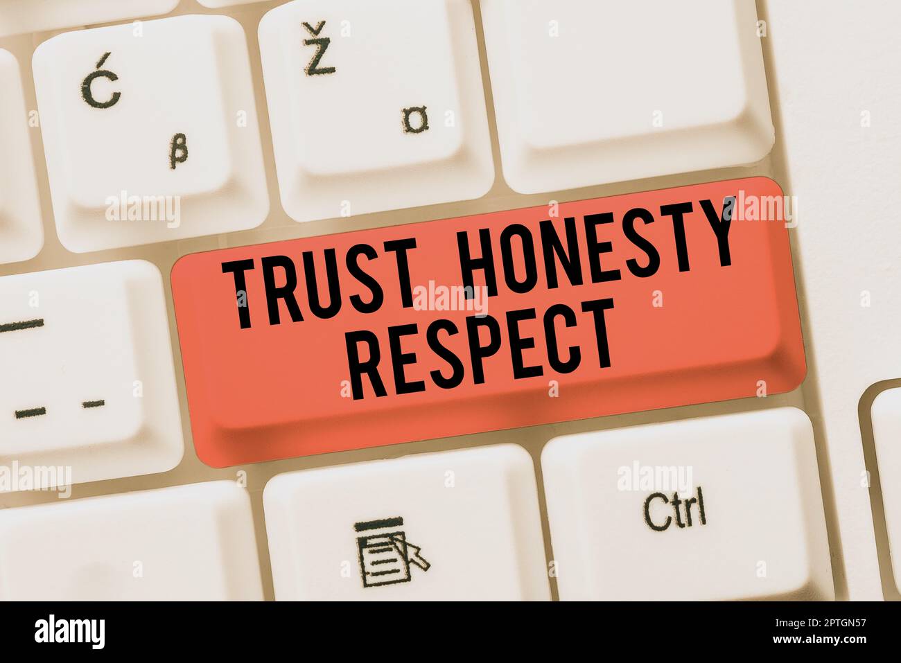 Handwriting text Trust Honesty Respect, Conceptual photo Respectable ...