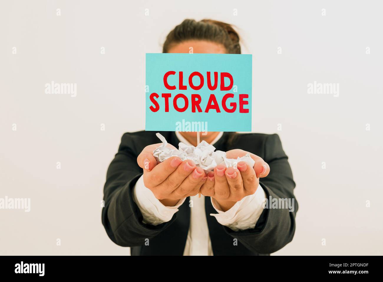 Inspiration showing sign Cloud Storage, Internet Concept computing connect devices to cloud data ...