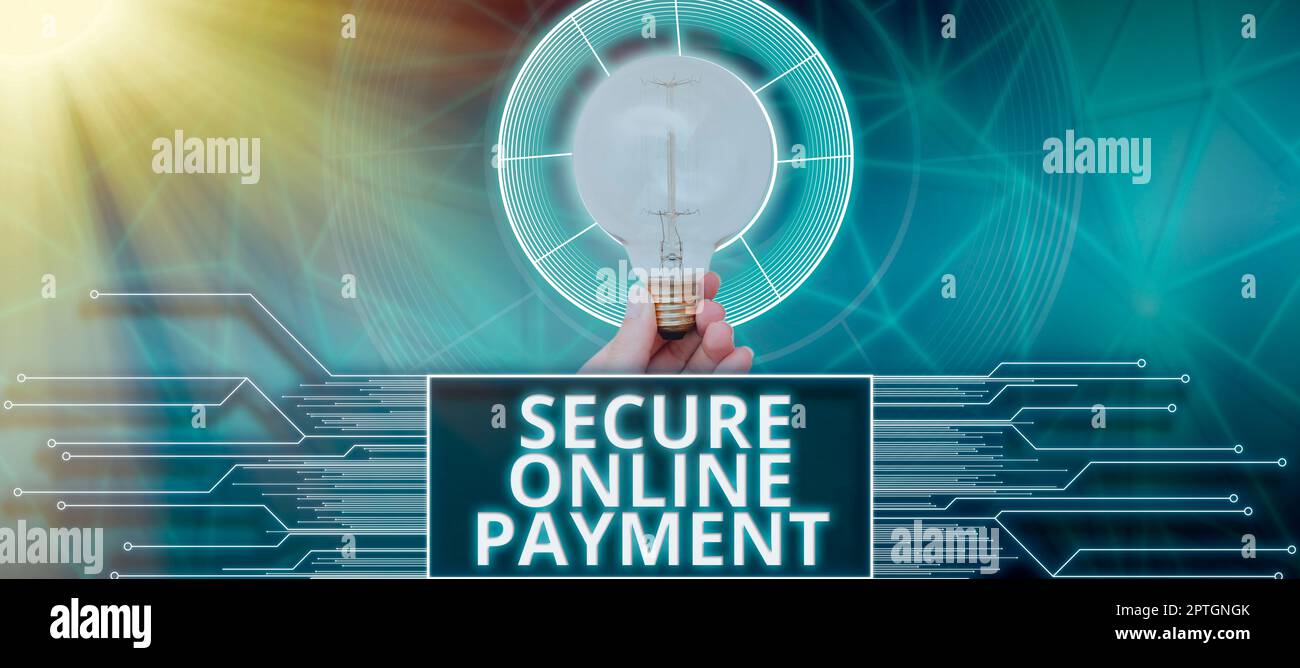 Inspiration showing sign Secure Online Payment, Business showcase safe ...