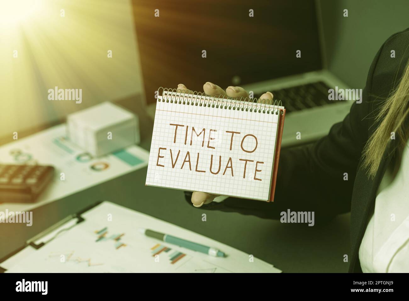 Inspiration showing sign Time To Evaluate, Business showcase business ...