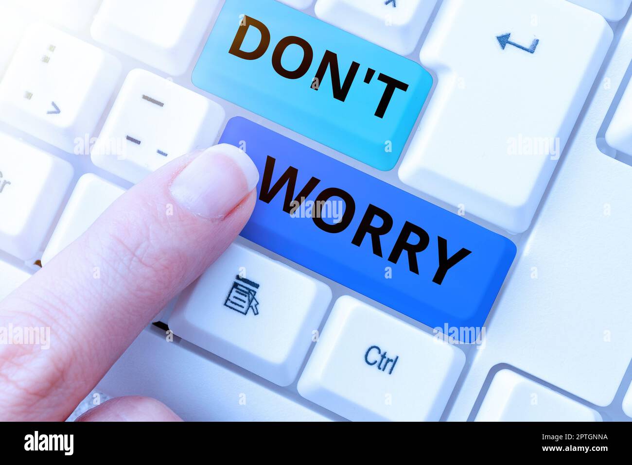 Text showing inspiration Do Not Dont Worry, Conceptual photo indicates ...