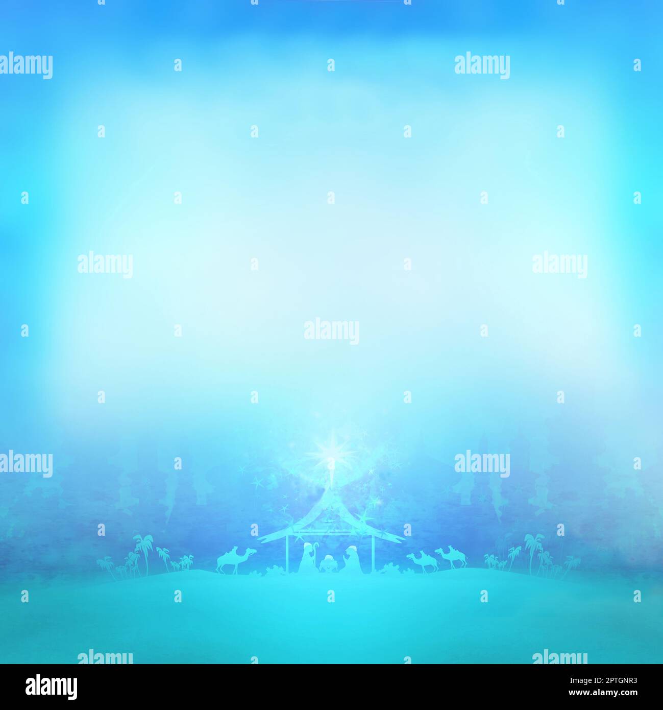 Birth of Jesus in Bethlehem card Stock Photo - Alamy