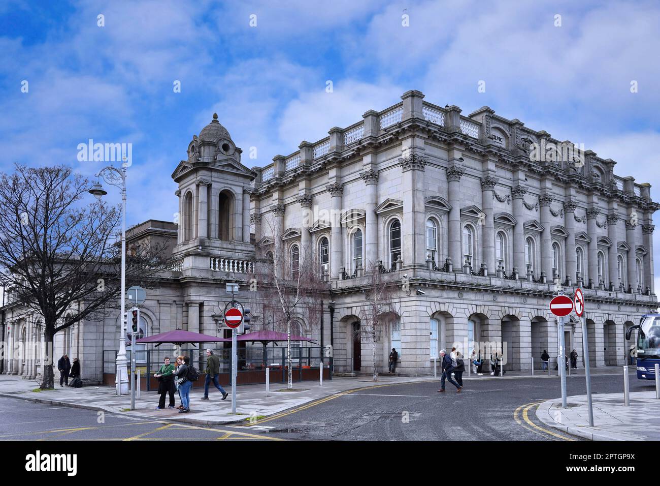 Hueston Railway station in Dublin, for inter-city trains, a Victorian ...