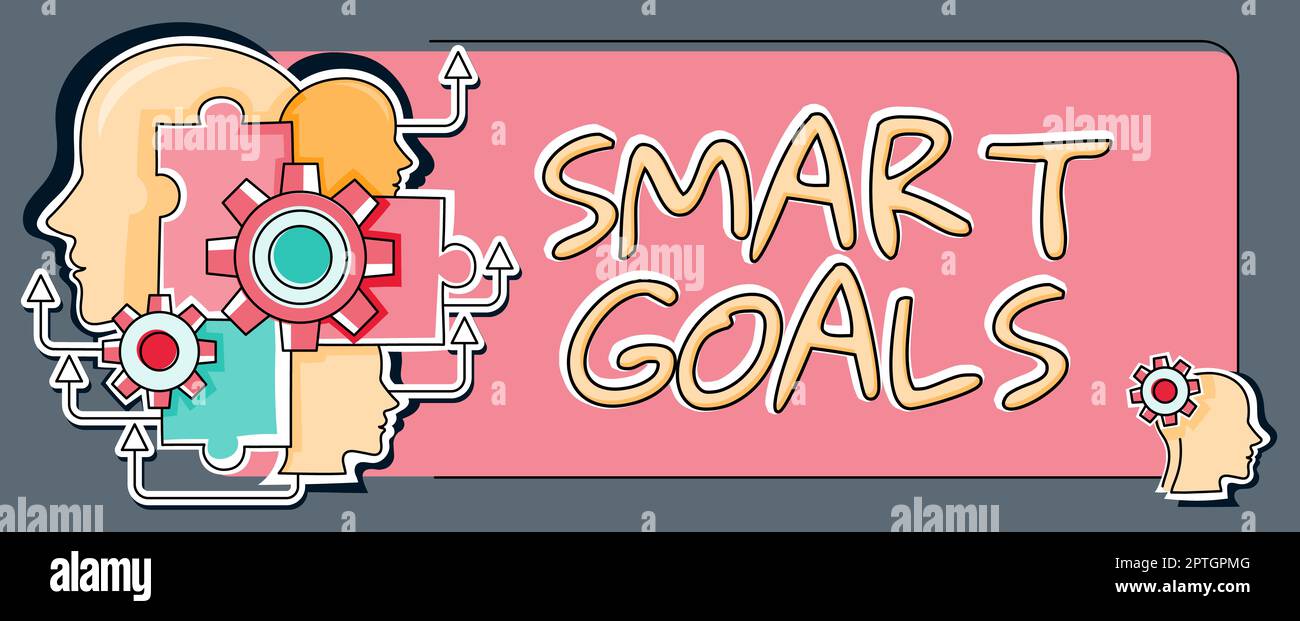 Writing displaying text Smart Goals, Business idea mnemonic used as a ...