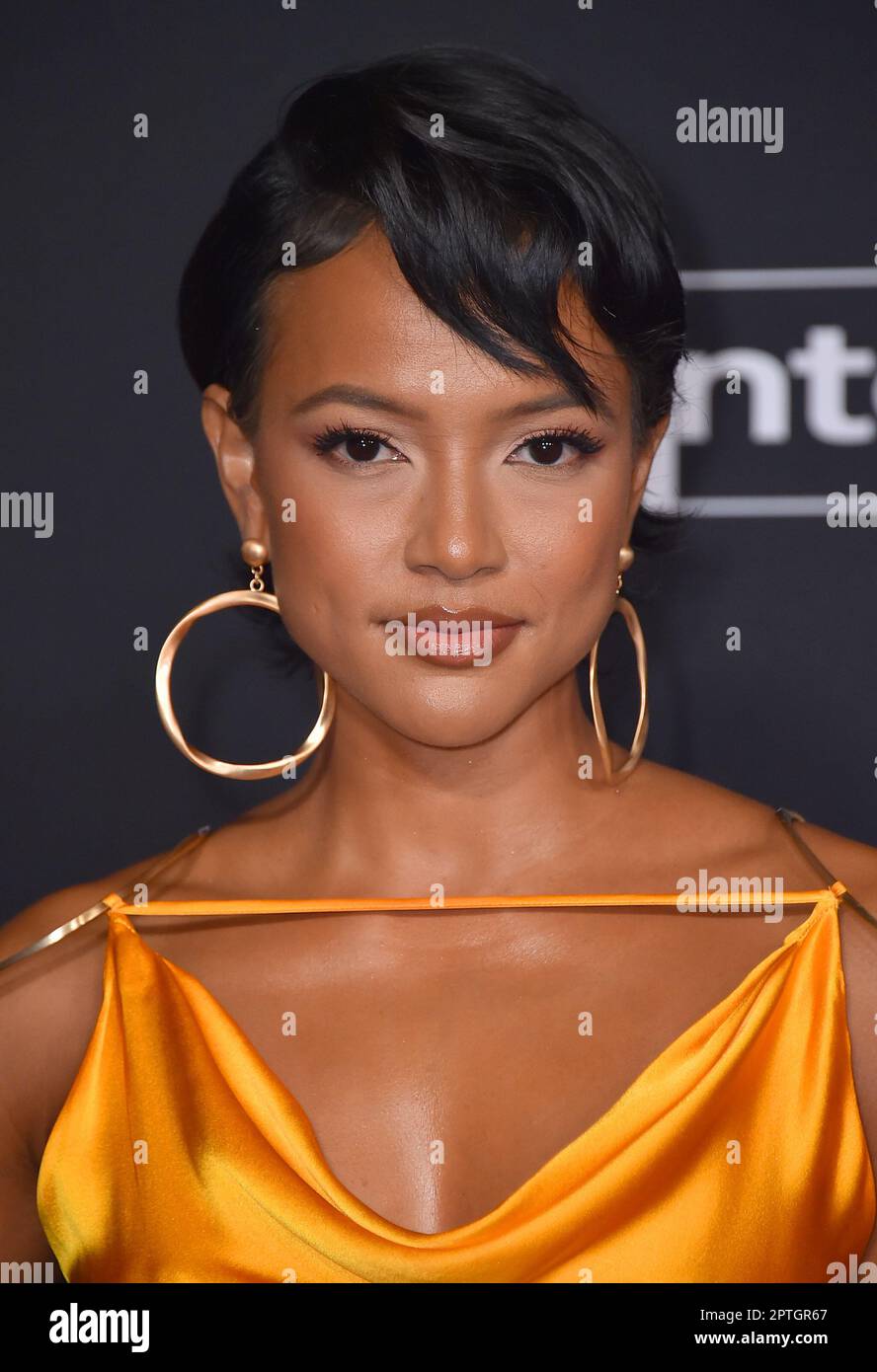 Karrueche Tran arrives at the world premiere of "Guardians of the ...