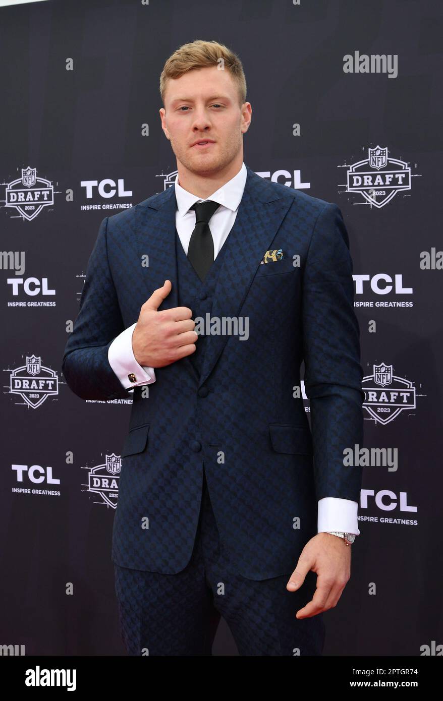 Will Levis walks the red carpet of the 2023 NFL Draft at the National ...