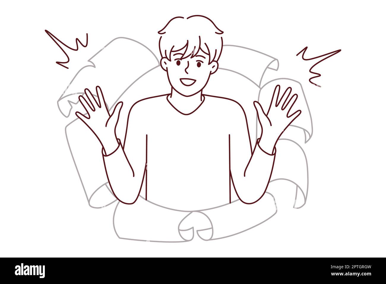 Cute smiling boy paper Cut Out Stock Images & Pictures - Alamy