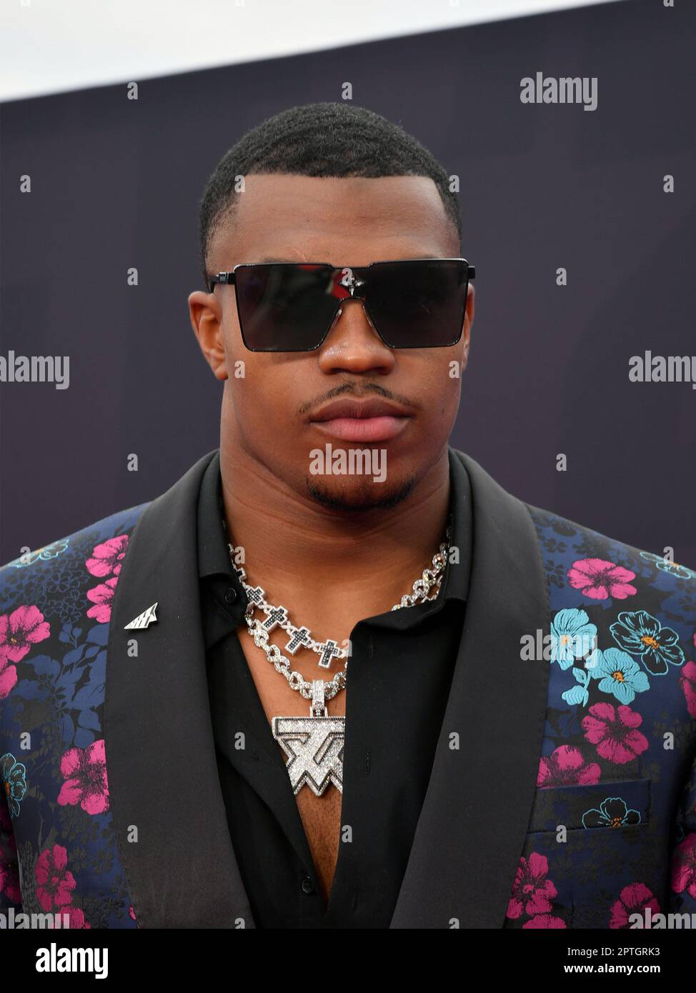 Tyree Wison walks the red carpet of the 2023 NFL Draft at the National ...