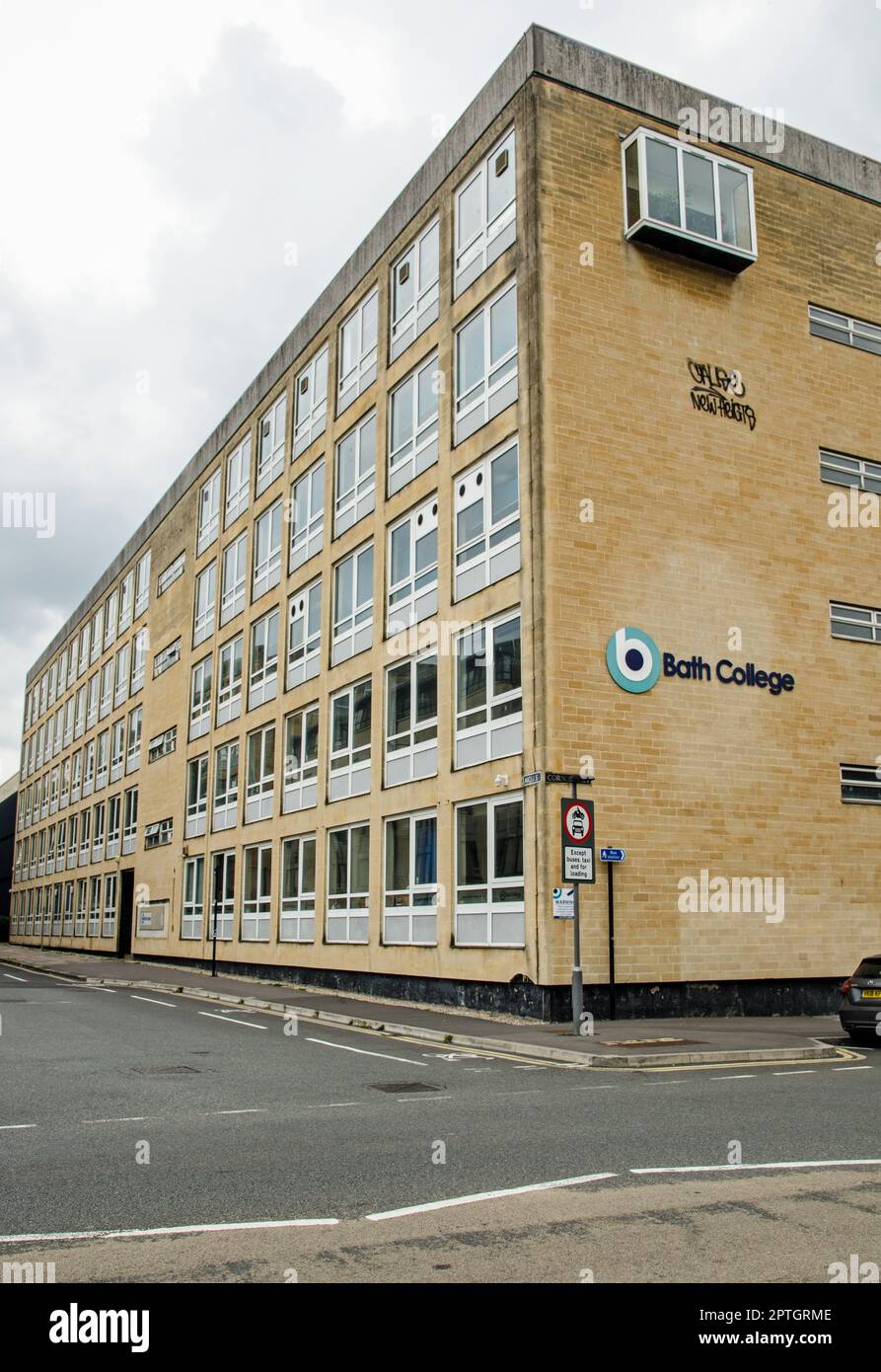 Bath, UK - September 3, 2022: View of the Avon Street entrance to Bath ...