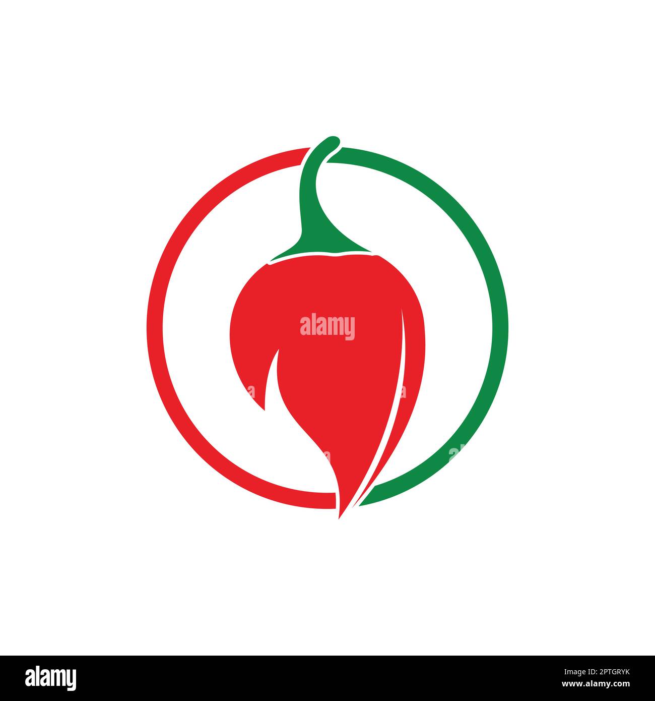 Chili hot and spicy food vector logo design inspiration. Chili pepper ...