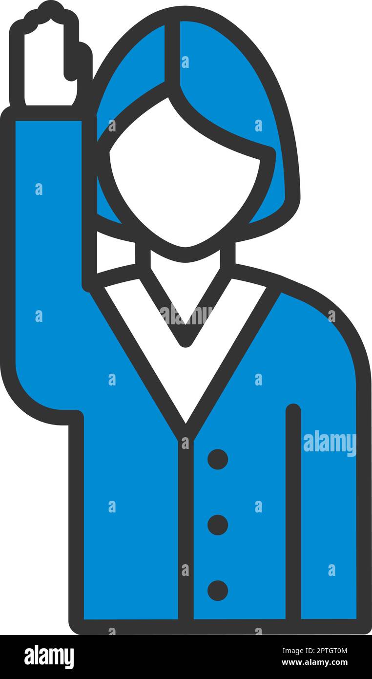 Voting Lady Icon Stock Vector Image & Art - Alamy