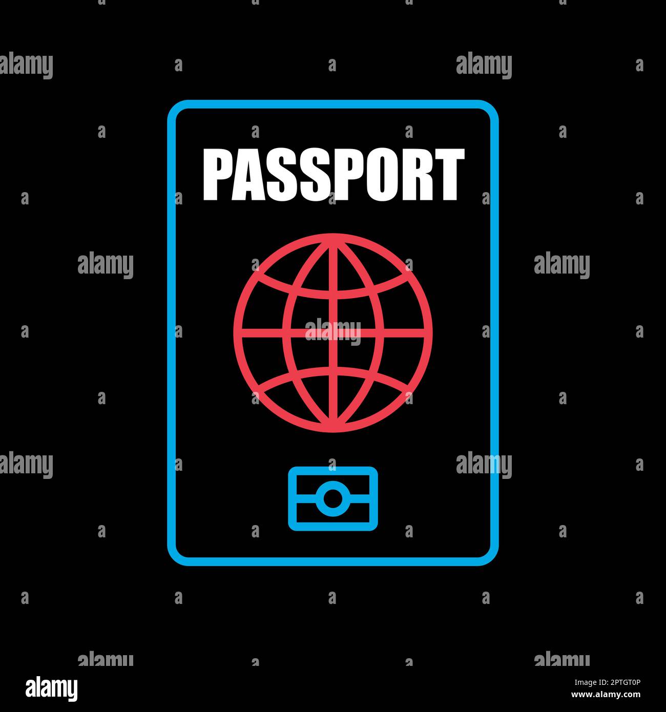 Passport vector icon, identification symbol Stock Vector Image & Art ...