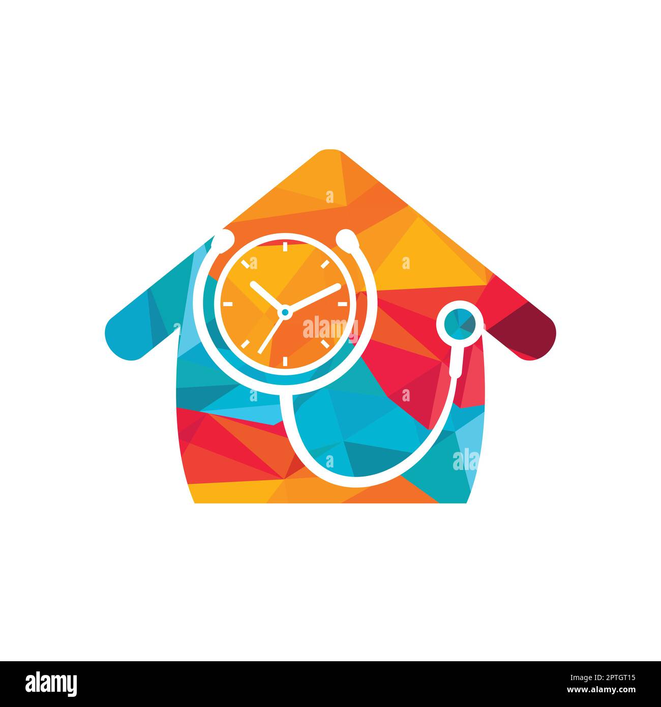 Medical time vector logo design template. Health and medical or ...