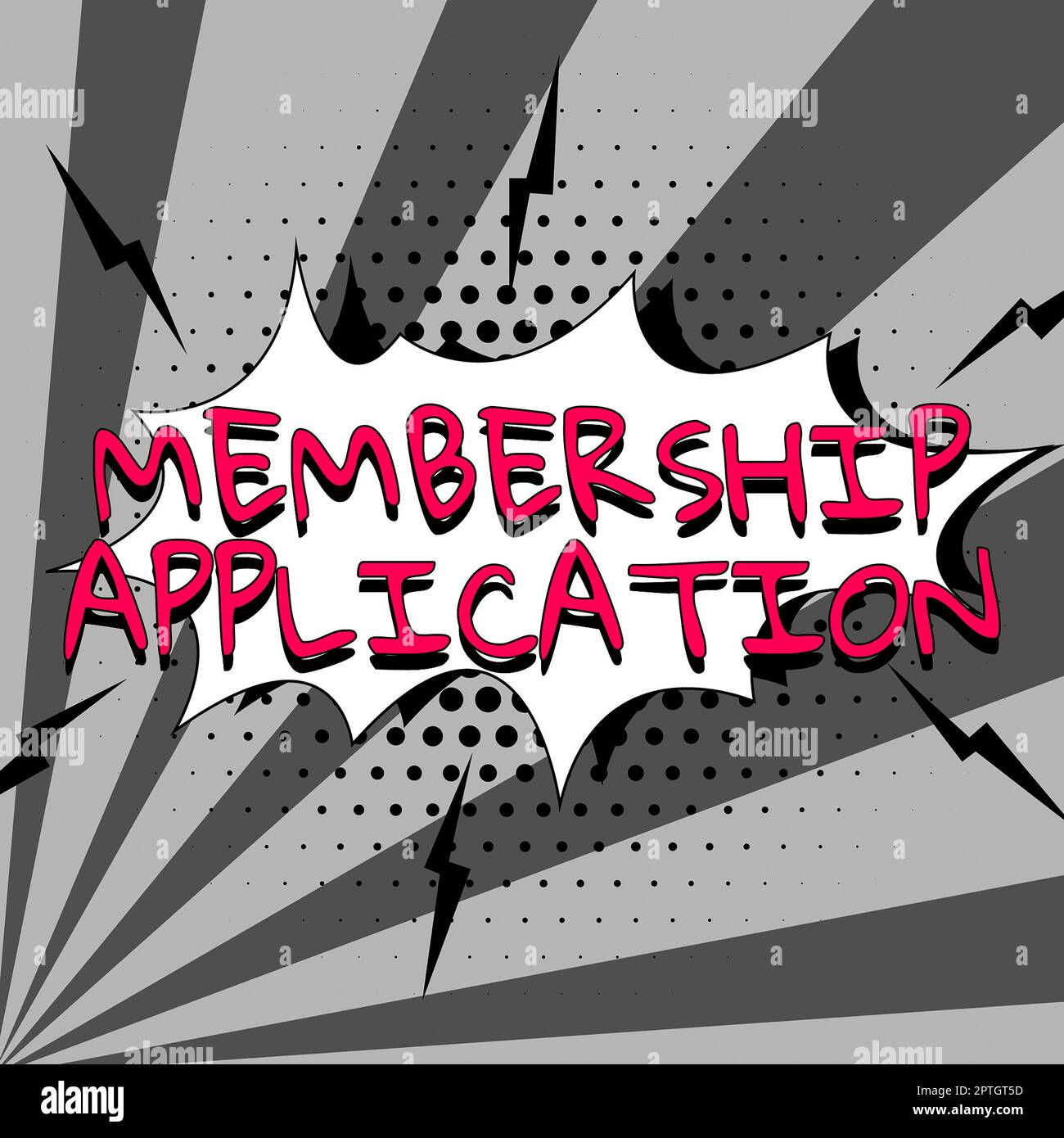 Hand writing sign Membership Application, Business showcase Gateway to ...