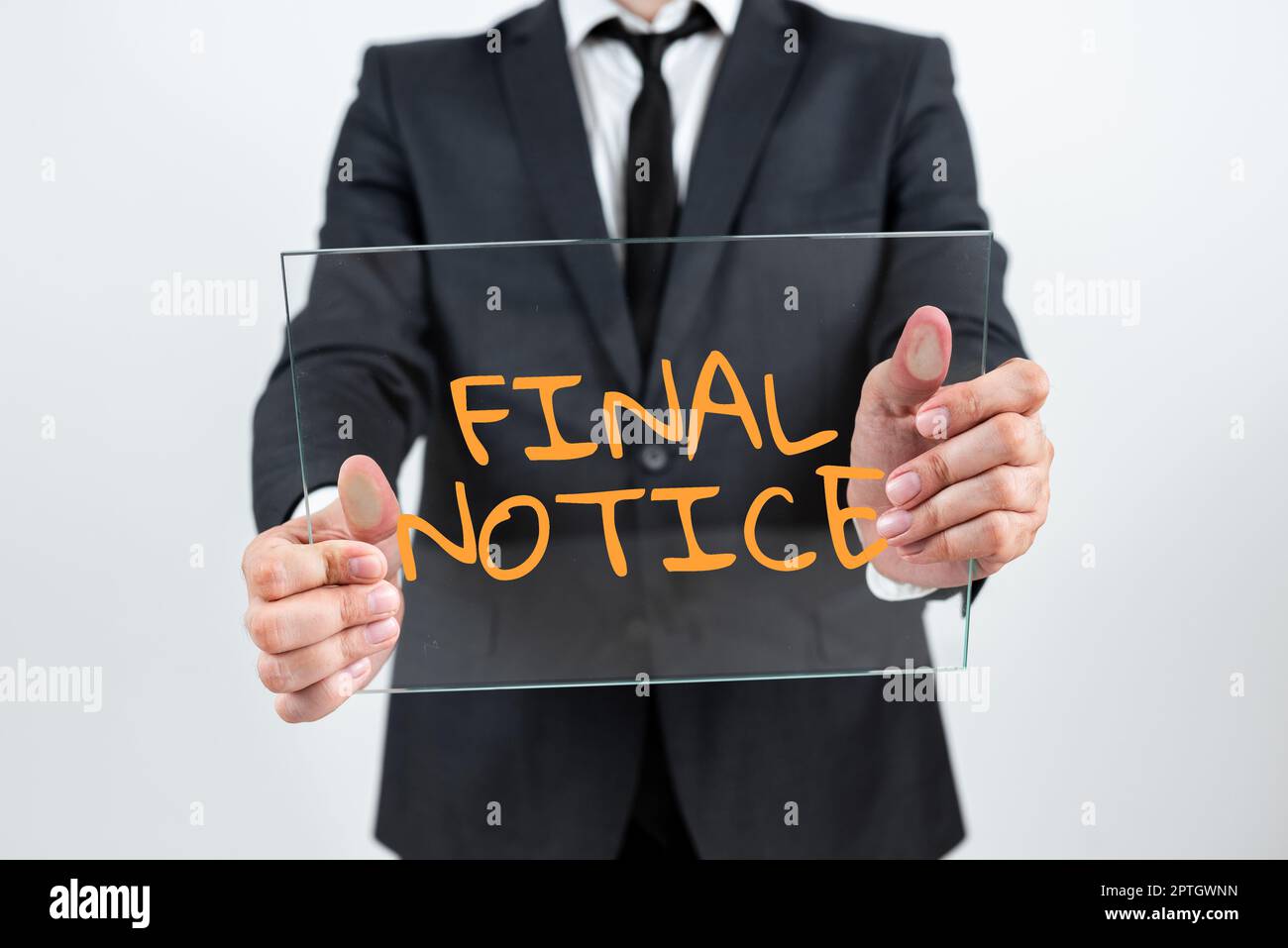 Inspiration showing sign Final Notice, Internet Concept Formal ...