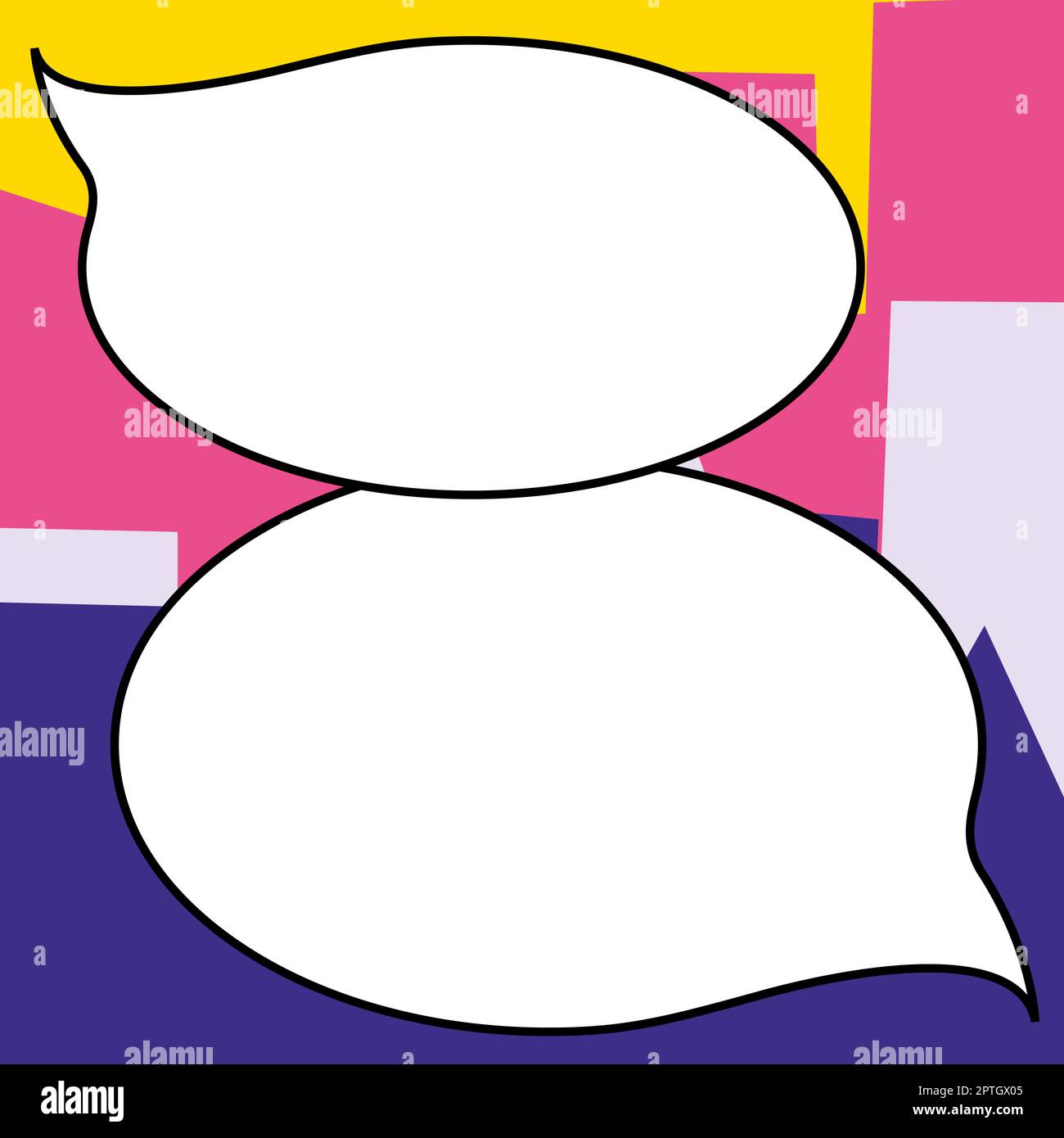 Design Drawing Of Some Comic Frames As Background With Speech Bubbles ...