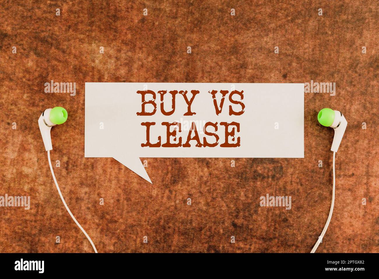 Hand writing sign Buy Vs Lease, Business showcase Own something versus ...