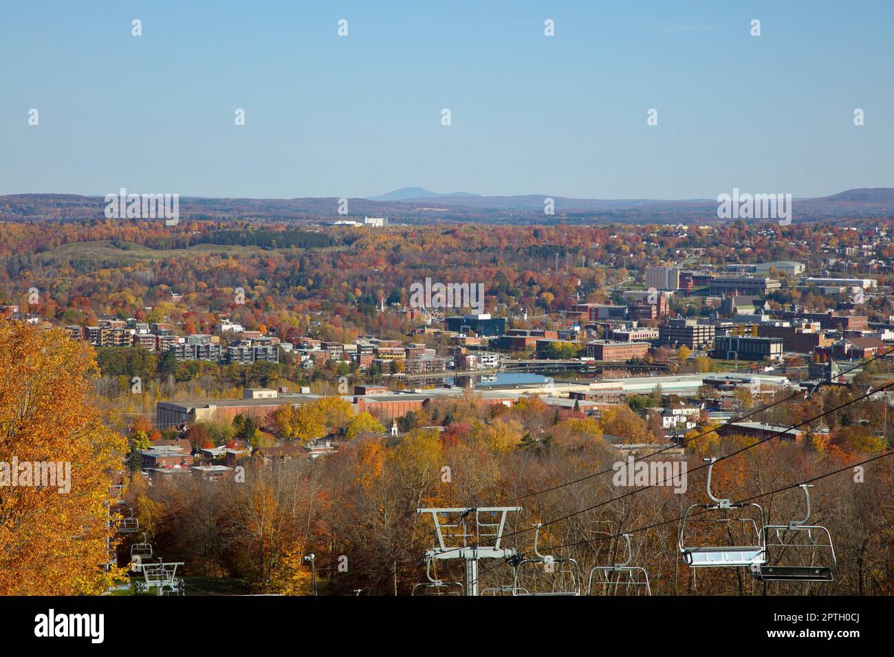 Sherbrooke city in Quebec, Canada Eastern Townships downtown cityscape ...