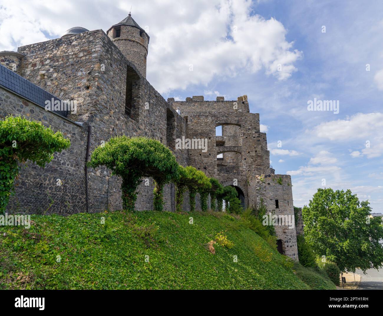 Ancient castle ruin called Greifenstein in the same called german ...