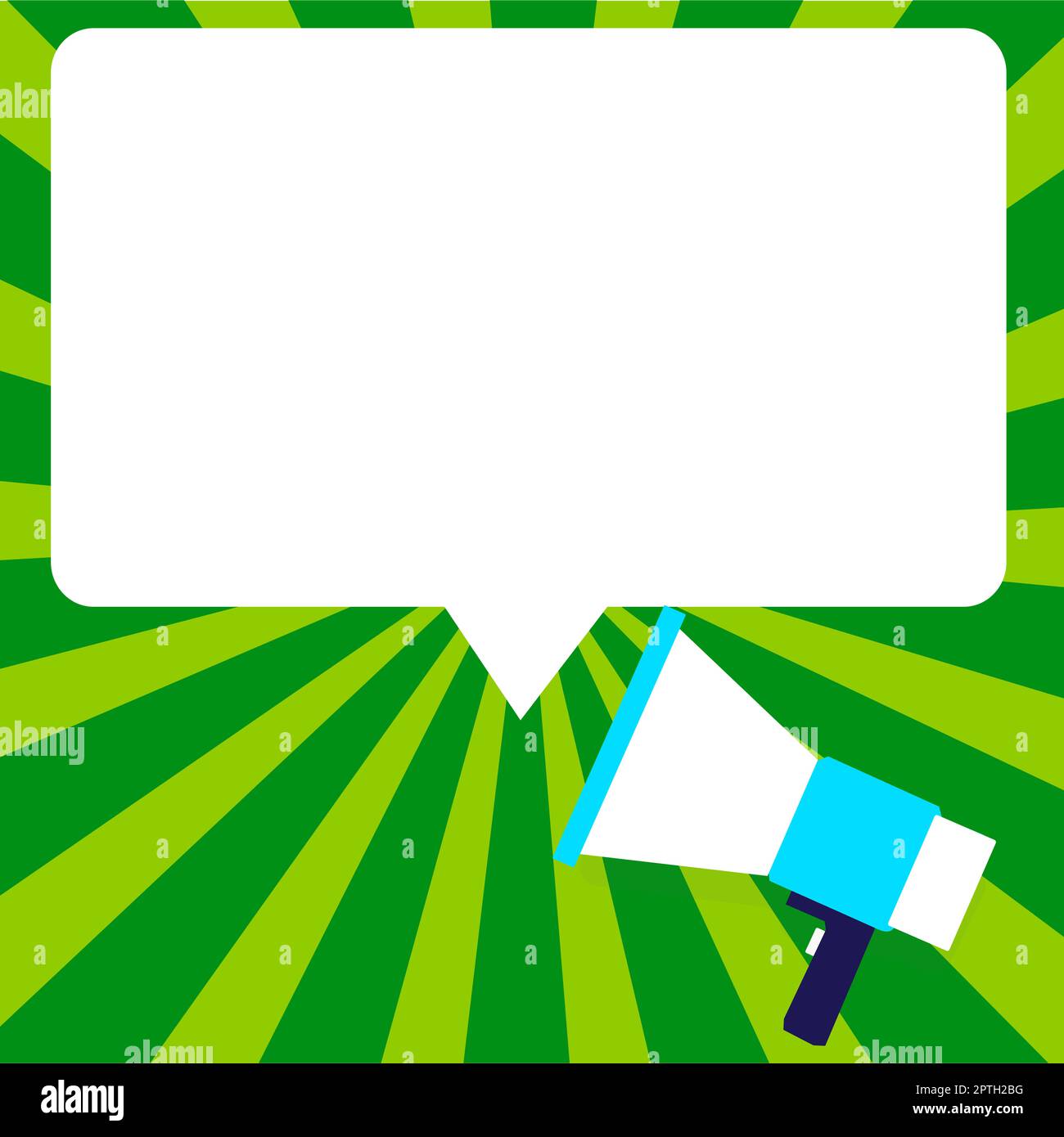 Presenter Drawing With Conversation Bubble Showing New Announcement ...