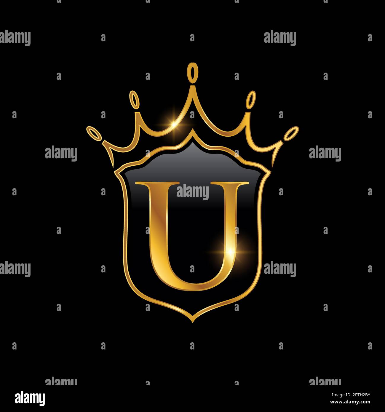 Vintage monogram and shield hi-res stock photography and images - Alamy