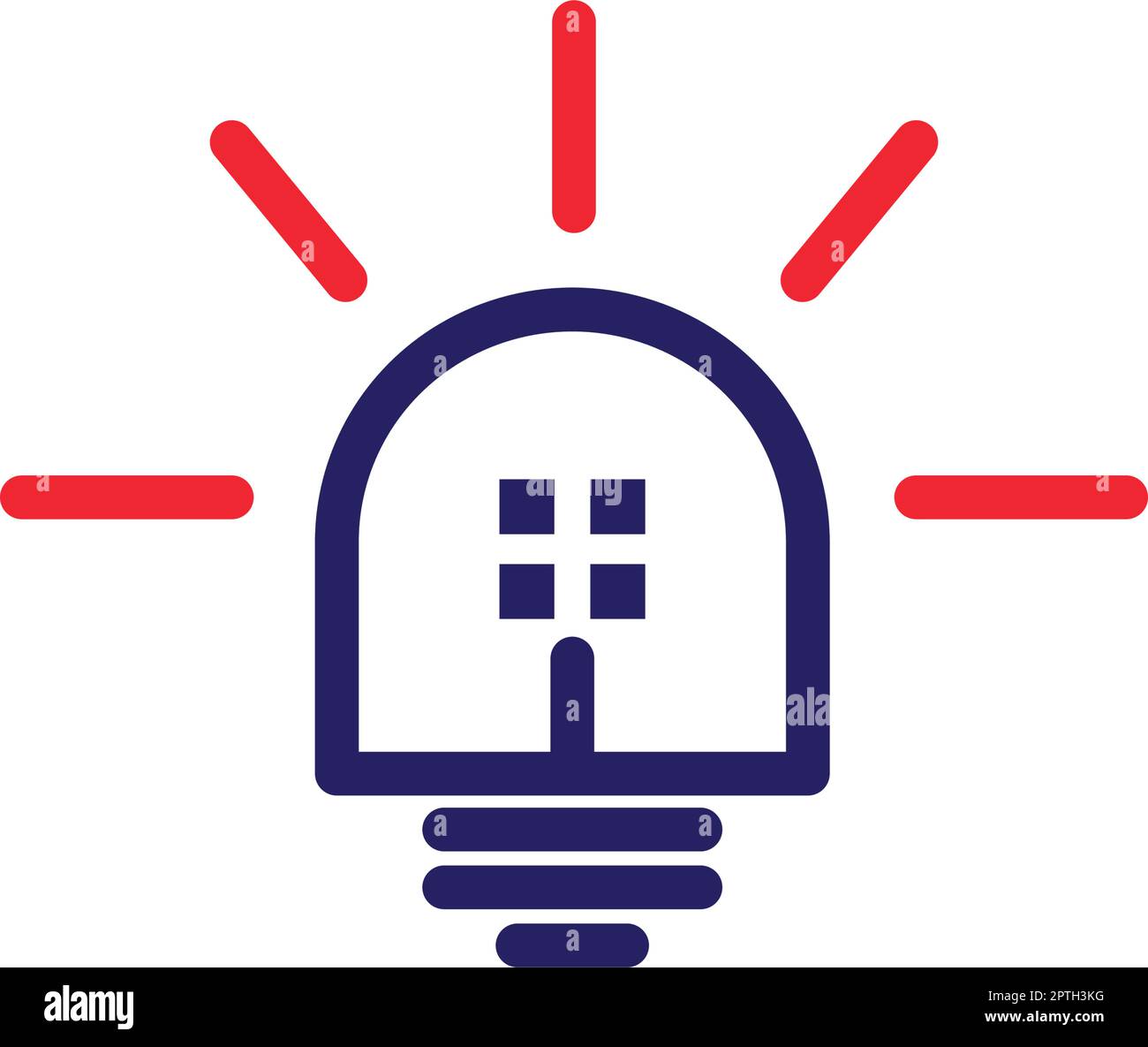 Light bulb in house Stock Vector Images - Alamy